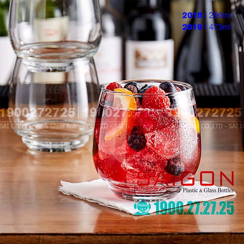 Libbey 12018 - Ly Thủy Tinh Cao Cấp Libbey Orbital Rocks 296ml – Chai ...