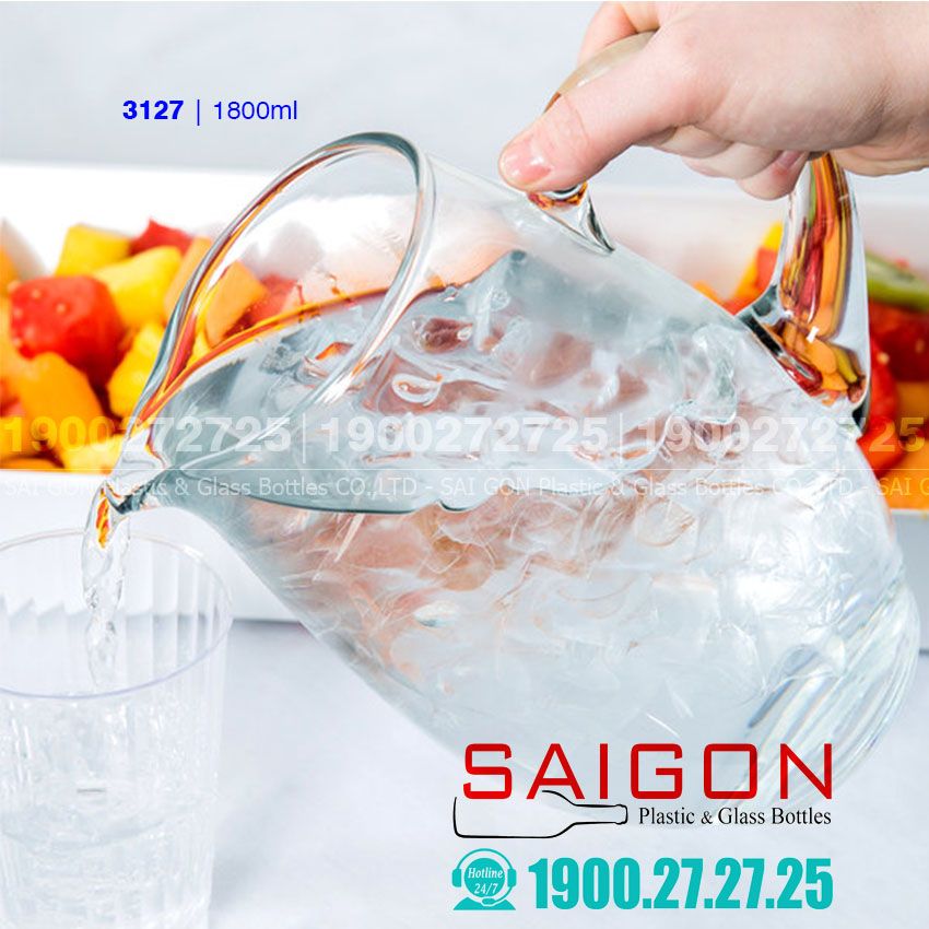 Bình Nước Thủy Tinh Libbey Mario Pitcher 1800ml | Nhập Khẩu E.U – Chai ...