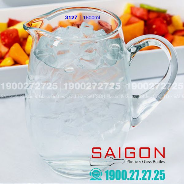 Bình Nước Thủy Tinh Libbey Mario Pitcher 1800ml | Nhập Khẩu E.U – Chai ...
