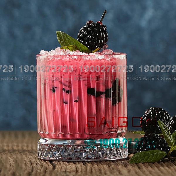 HONGLI 8408J - Ly Thủy Tinh Hongli Elysia Rock Glass 225ml – Chai Lọ ...