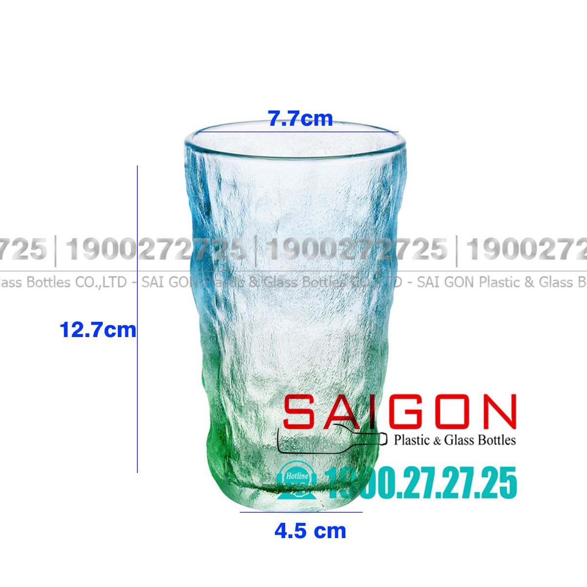 Deli KB047-2B - Ly Thủy Tinh Deli Soda Lime Blue Tumber Glass 305ml ...