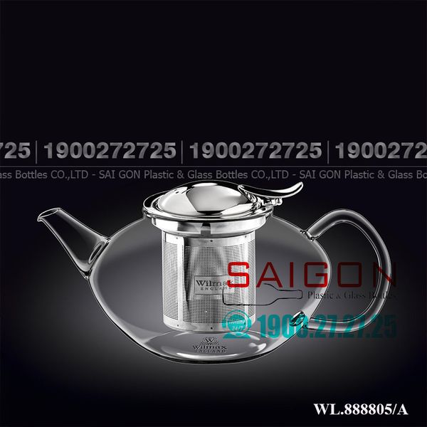 Wilmax England 888805/A - Bình Trà Thủy Tinh Wilmax Thermo Tea Pot – Chai Lọ Thủy Tinh Sài Gòn