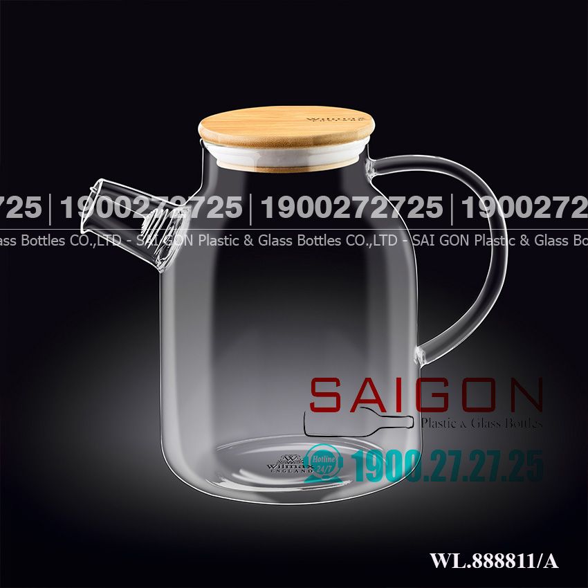 Wilmax England 888811/A - Bình Trà Thủy Tinh Wilmax Thermo Tea Pot – Chai Lọ Thủy Tinh Sài Gòn