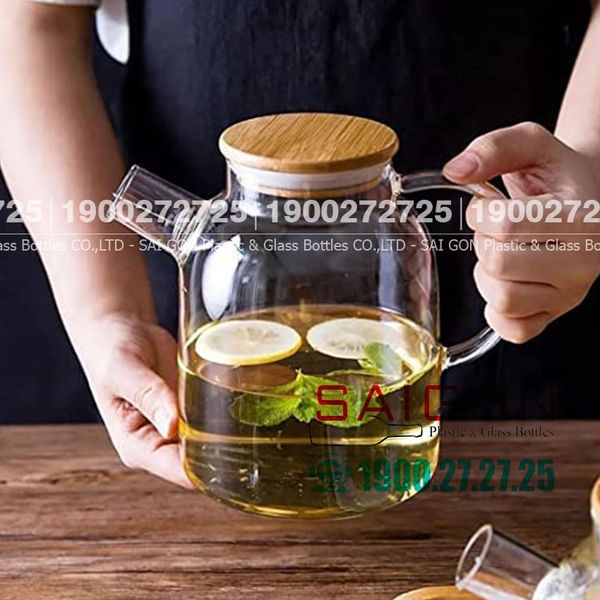 Wilmax England 888811/A - Bình Trà Thủy Tinh Wilmax Thermo Tea Pot – Chai Lọ Thủy Tinh Sài Gòn