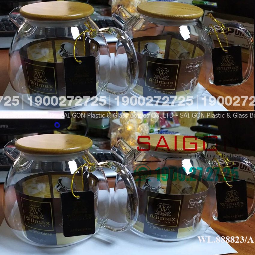 Wilmax England 888823/A - Bình Trà Thủy Tinh Wilmax Thermo Tea Pot ...