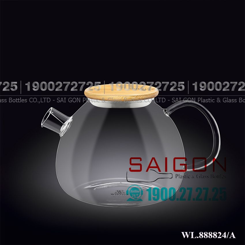 Wilmax England 888824/A - Bình Trà Thủy Tinh Wilmax Thermo Tea Pot – Chai Lọ Thủy Tinh Sài Gòn