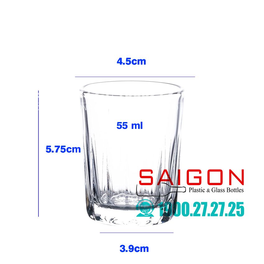 Union 351 - Ly Thủy Tinh Union Stripes Shot Glass 55ml | Nhập Khẩu ...