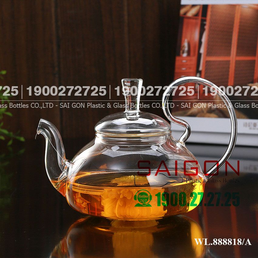 Wilmax England 888818/A - Bình Trà Thủy Tinh Wilmax Thermo Tea Pot – Chai Lọ Thủy Tinh Sài Gòn