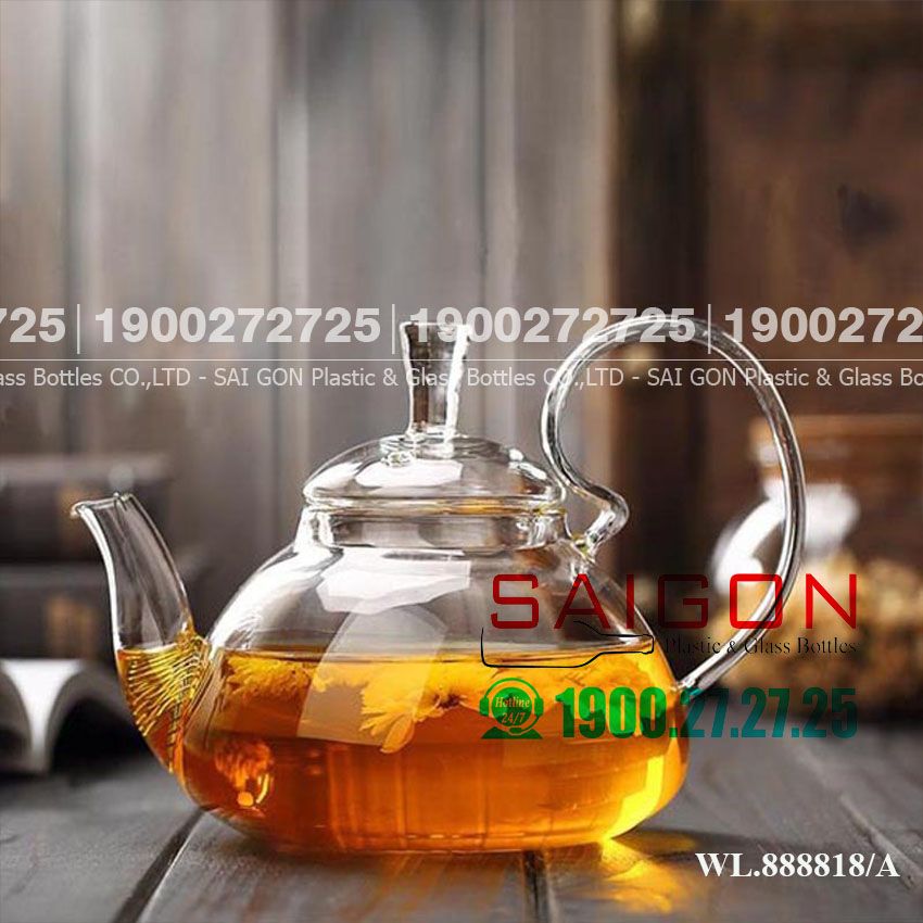 Wilmax England 888818/A - Bình Trà Thủy Tinh Wilmax Thermo Tea Pot – Chai Lọ Thủy Tinh Sài Gòn