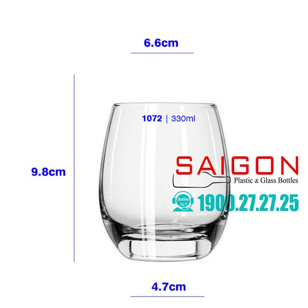 Ly Thủy Tinh Libbey Lespirit Du Vin 330ml | Nhập Khẩu USA – Chai Lọ Thủy Tinh Sài Gòn