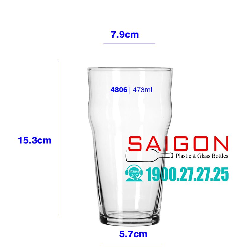 Libbey 4806 - Ly Thủy Tinh Libbey English Pub glass 473ml – Chai Lọ ...