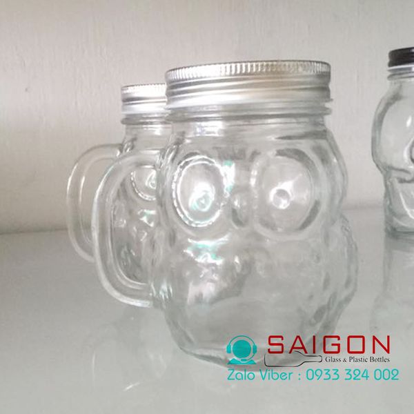 Ly Thủy Tinh Con Cú Mèo 350ml – Chai Lọ Thủy Tinh Sài Gòn