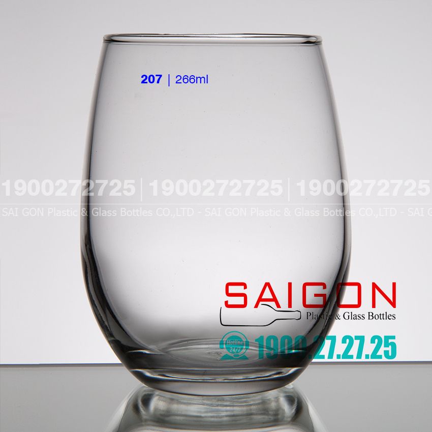 Ly Thủy Tinh Libbey Stemless Wine266ml | Nhập Khẩu USA – Chai Lọ Thủy Tinh Sài Gòn