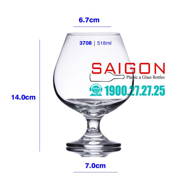 Libbey 3708 - Ly Thủy Tinh Libbey Embassy Brandy 518ml | Thủy Tinh Cao ...