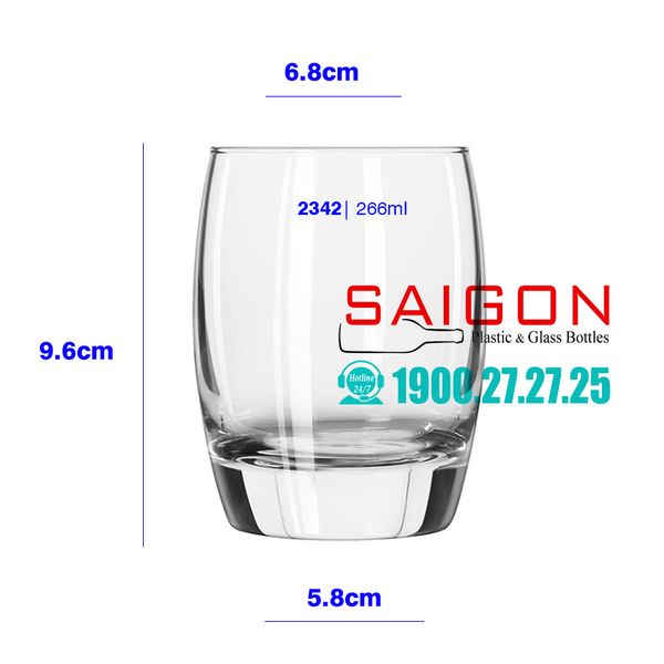 Ly Thủy Tinh Libbey Endessa Rocks 266ml | Thủy Tinh Cao Cấp – Chai Lọ ...