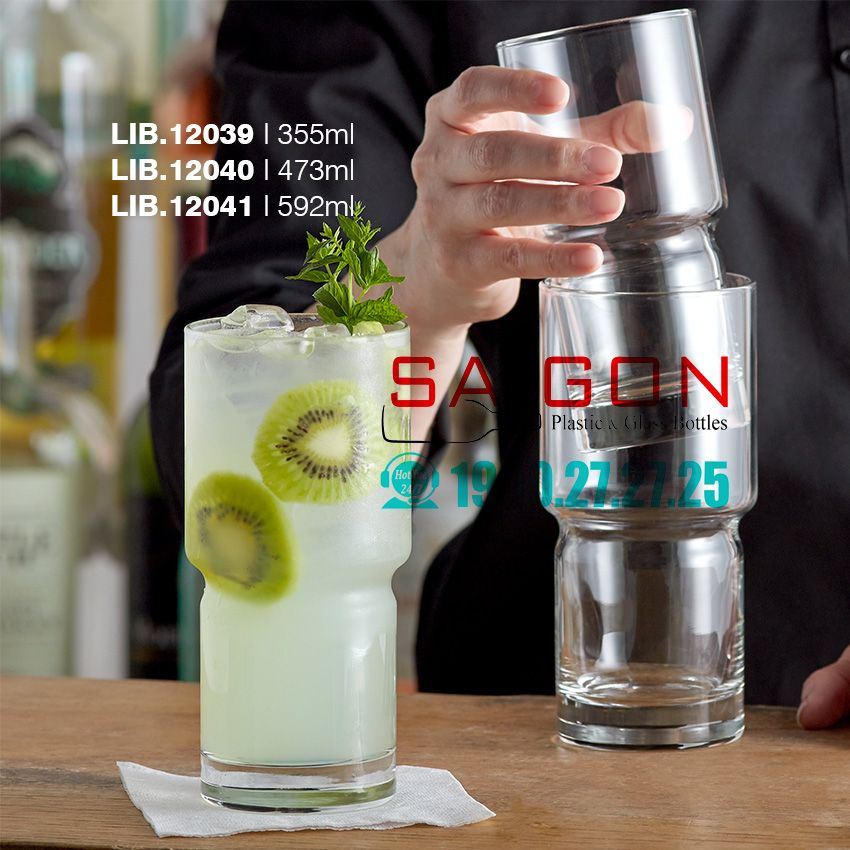 Libbey 12040 - Ly Thủy Tinh Cao Cấp Libbey Duratuff Newton Cooler 473 ...