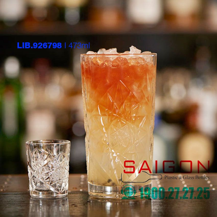 Libbey 926798 - Ly Thủy Tinh Cao Cấp Hobstar High Ball 473ml – Chai Lọ ...