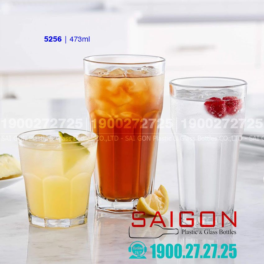 Libbey 15256 - Ly Thủy Tinh Cường Lực Libbey Gibraltar Cooler DuraTuff – Chai Lọ Thủy Tinh Sài Gòn