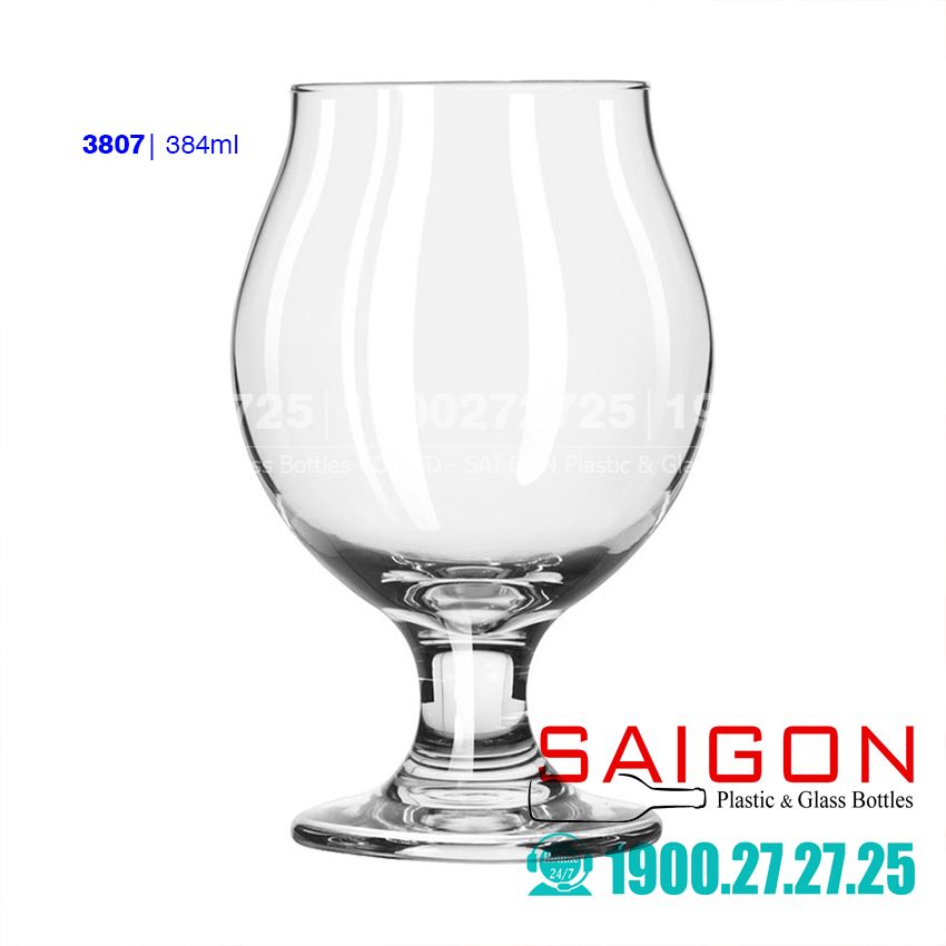 Libbey 3807 - Ly Thủy Tinh Libbey Belgian Beer 384ml | Nhập Khẩu E.U – Chai Lọ Thủy Tinh Sài Gòn