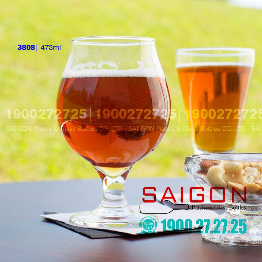 Libbey 3808 - Ly Thủy Tinh Libbey Belgian Beer 473ml | Nhập Khẩu E.U – Chai Lọ Thủy Tinh Sài Gòn