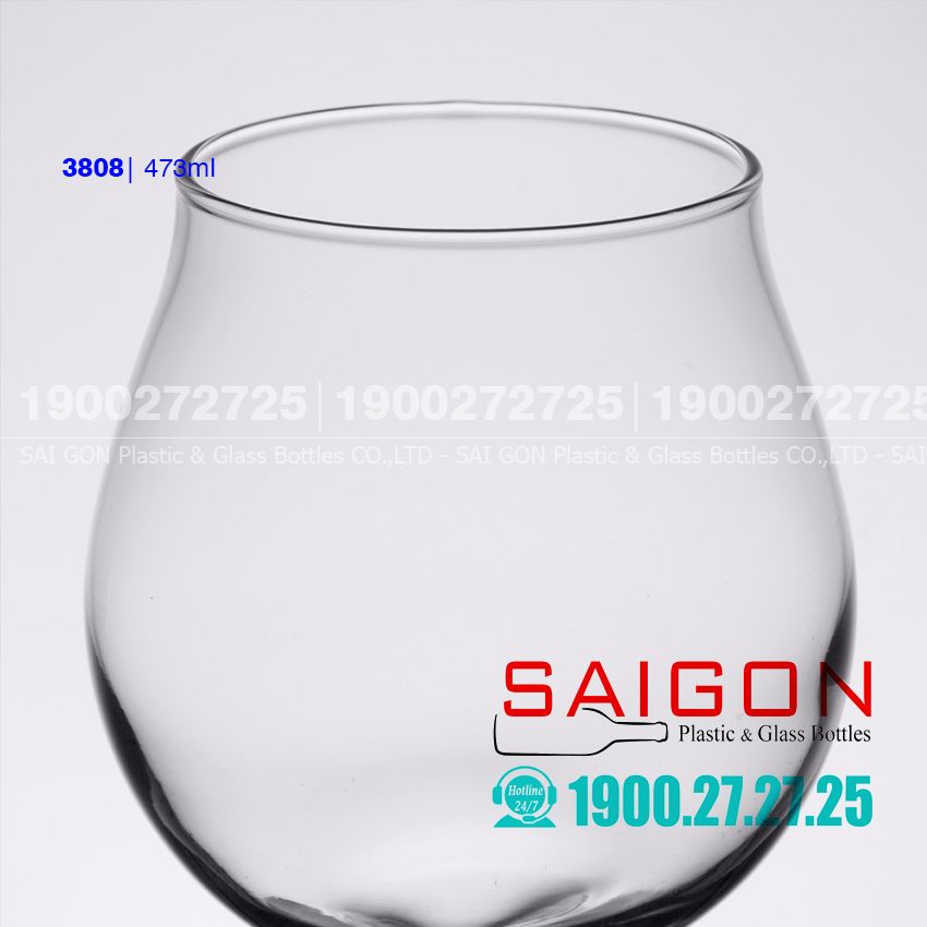 Libbey 3808 - Ly Thủy Tinh Libbey Belgian Beer 473ml | Nhập Khẩu E.U – Chai Lọ Thủy Tinh Sài Gòn