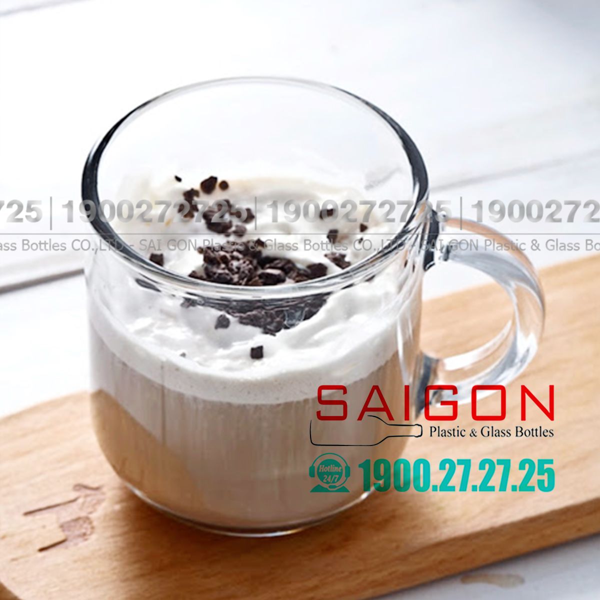 Pasabahce 1081435 - Ly Thủy Tinh Pasabahce Iconic Mug Glass 245ml – Chai Lọ Thủy Tinh Sài Gòn