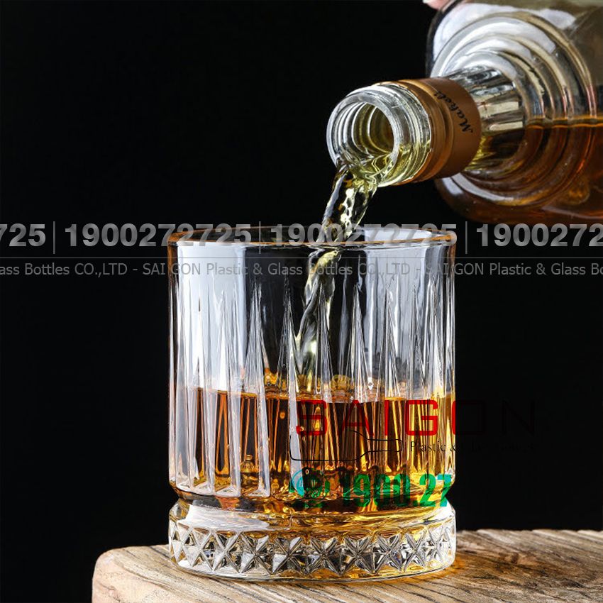 HONGLI 8412J - Ly Thủy Tinh Hongli Elysia Rock Glass 360ml – Chai Lọ ...