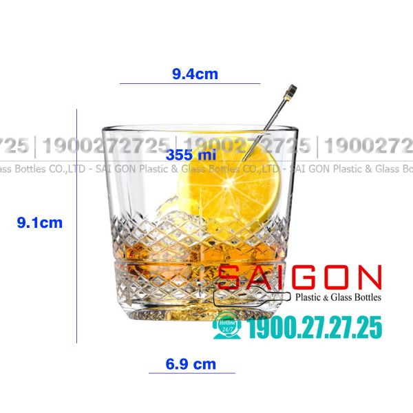 Ocean P04263 - Ly Thủy Tinh Ocean Matter Fresh Double Rock Glass 355ml ...