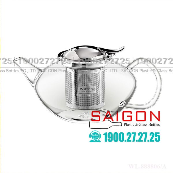 Wilmax England 888806/A - Bình Trà Thủy Tinh Wilmax Thermo Tea Pot – Chai Lọ Thủy Tinh Sài Gòn