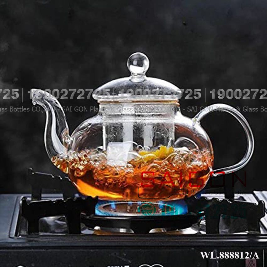 Wilmax England 888812/A - Bình Trà Thủy Tinh Wilmax Thermo Tea Pot – Chai Lọ Thủy Tinh Sài Gòn