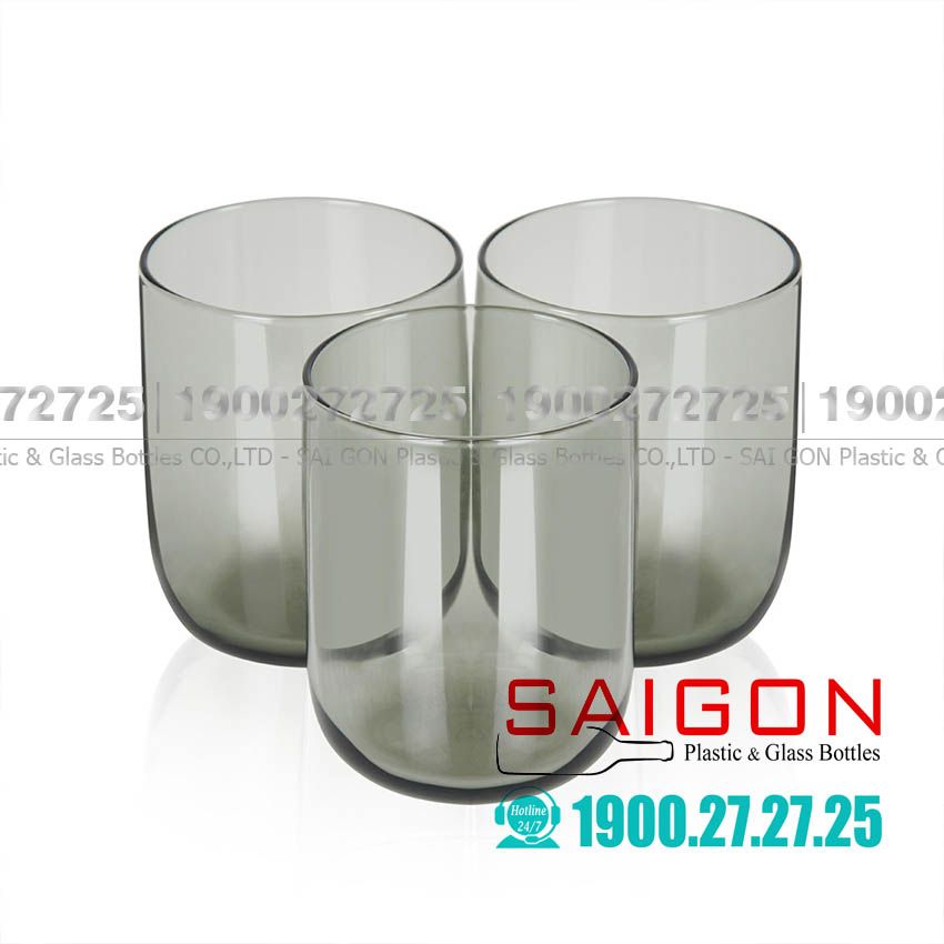 Pasabahce 420112 - Ly Thủy Tinh Pasabahce Iconic Grey SodaLime Rock – Chai Lọ Thủy Tinh Sài Gòn