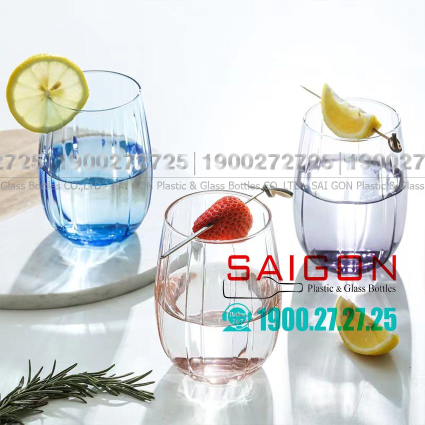 Deli JS5139-2B - Ly Thủy Tinh Deli Linka Blue Rock Glass 380ml – Chai ...