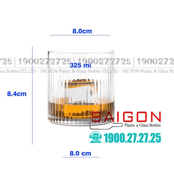 Ocean B24612 - Ly Thủy Tinh Ocean Pulse Double Rock Glass 355ml – Chai ...