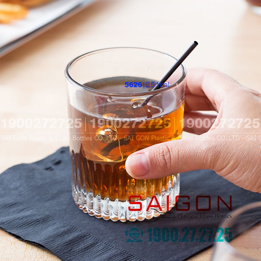 Libbey 15626 - Ly Thủy Tinh Libbey Tumbler Duratuff Rocks 251ml – Chai Lọ Thủy Tinh Sài Gòn