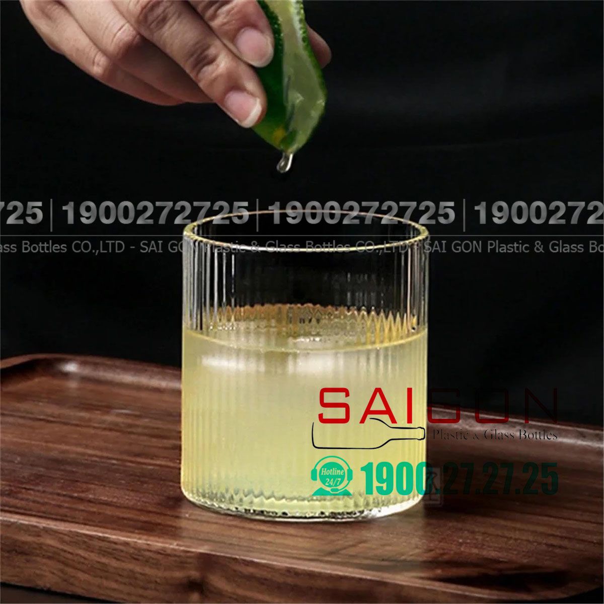 Ocean B24612 - Ly Thủy Tinh Ocean Pulse Double Rock Glass 355ml – Chai Lọ Thủy Tinh Sài Gòn