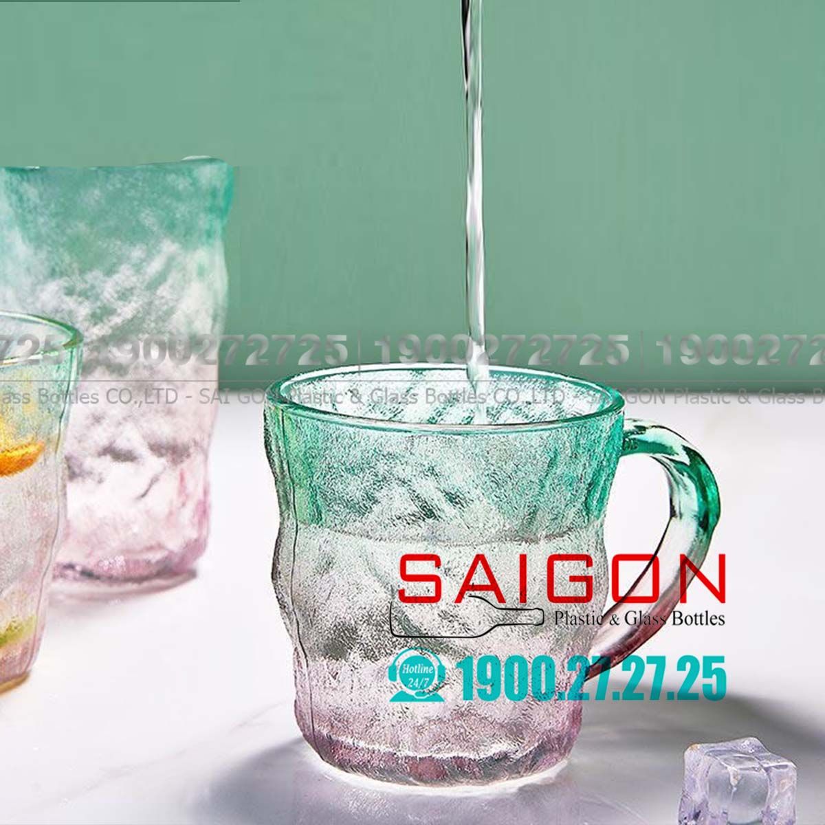 Deli ZB047 - Ly Thủy Tinh Deli Soda Lime Blue Tea Cup Glass 260ml ...