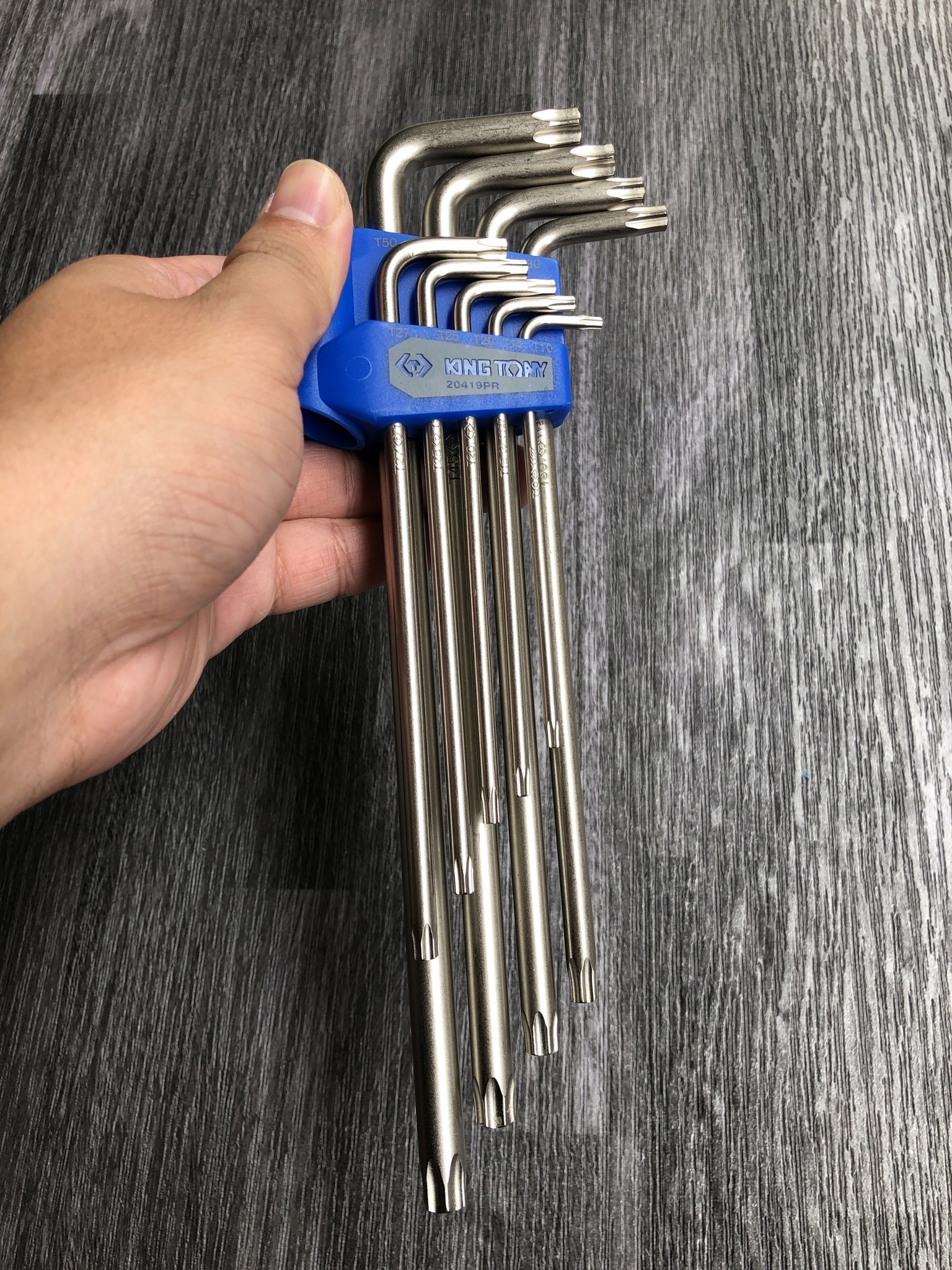 Bộ lục giác đấu 9 chi tiết Kingtony 20419PR