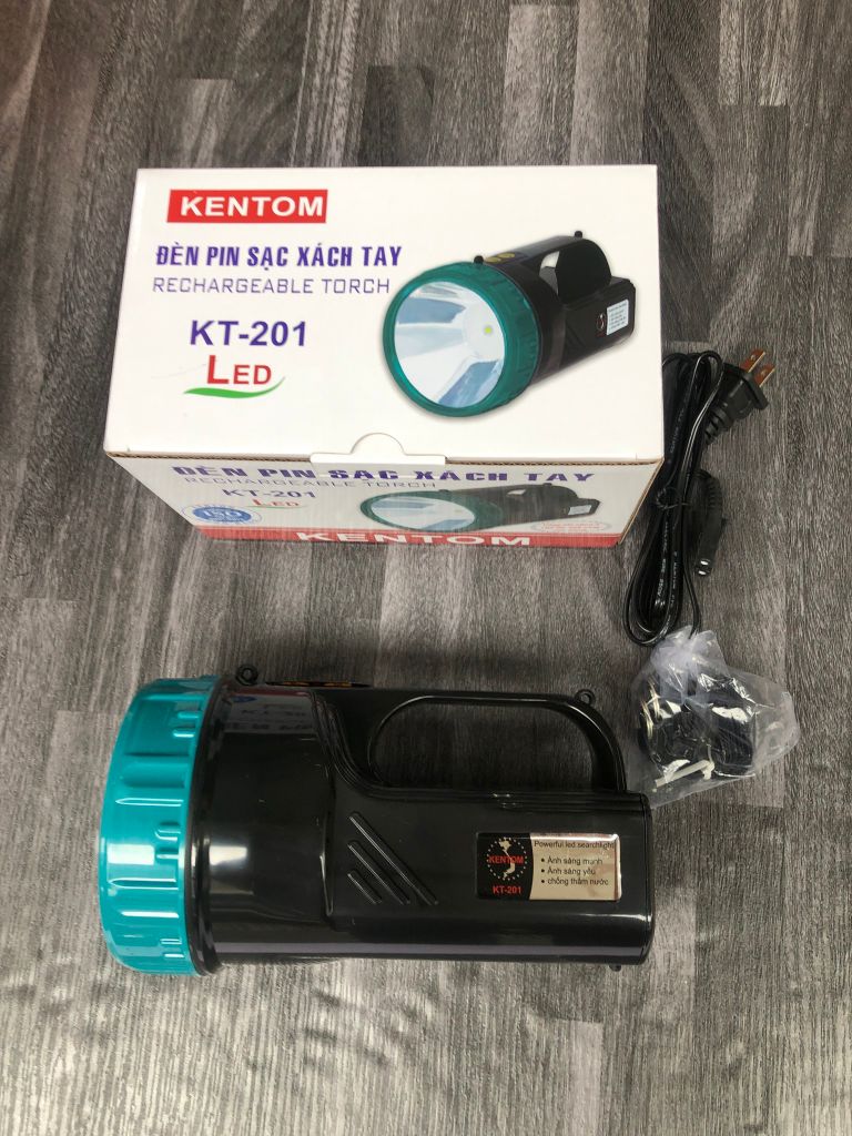 Đèn pin sạc cầm tay Kentom KT-201