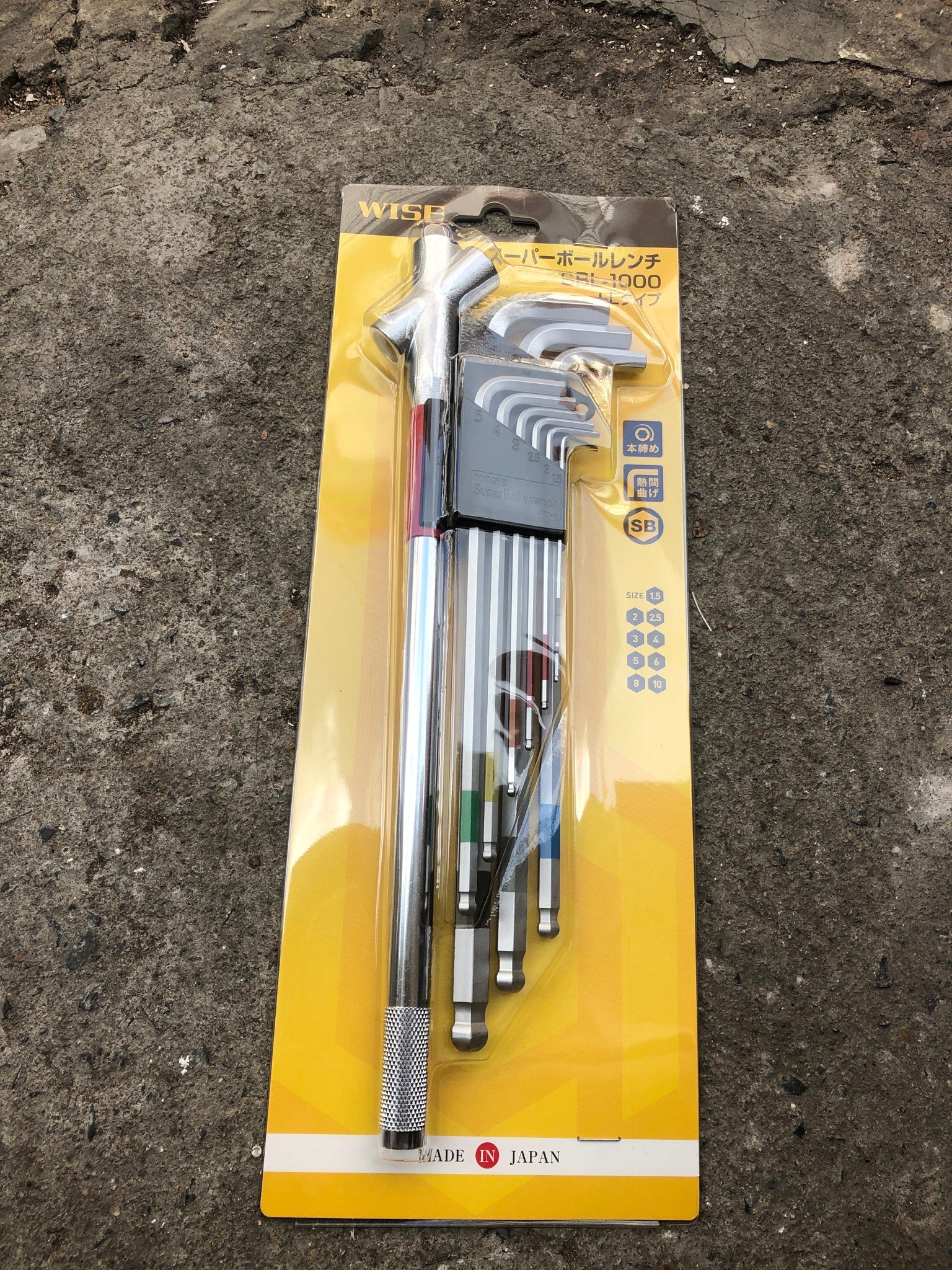 Bộ lục giác 10 chi tiết WISE - #SBL-1000 - Made in Japan