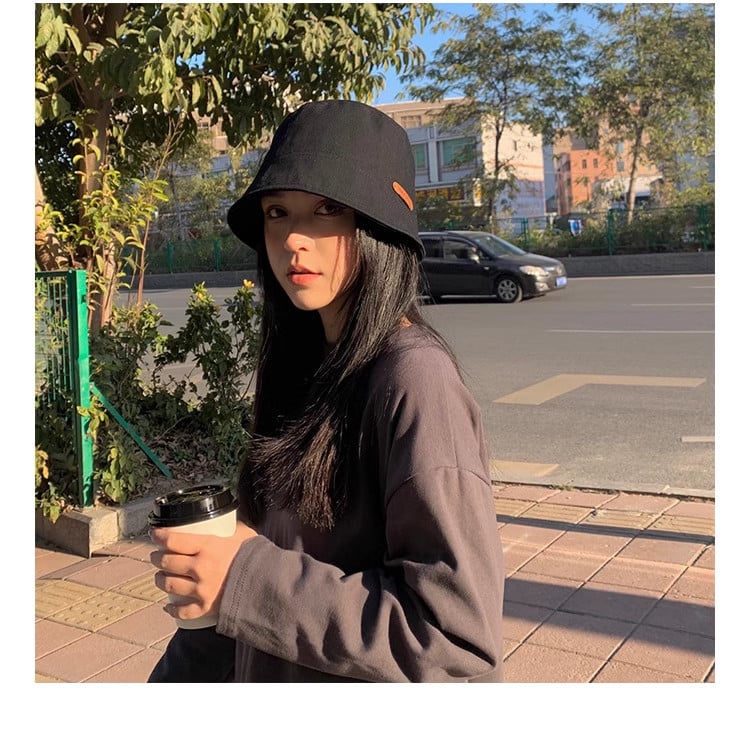 Mũ nón bucket đẹp cho nữ trơn vành cụp LÀ GU Khăn Phụ Kiện nón bo tròn
