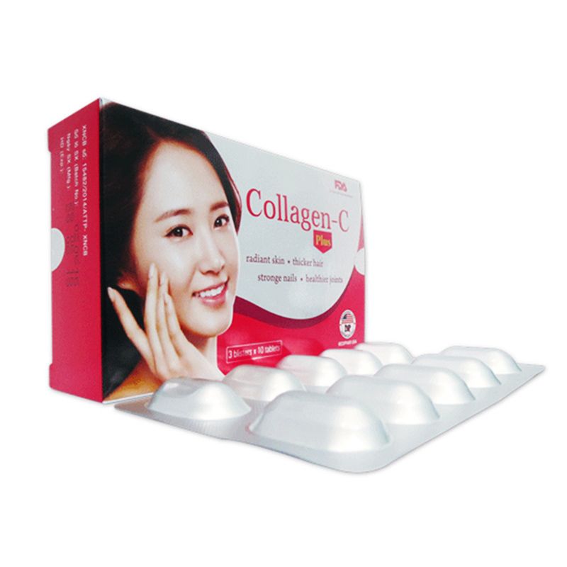 Viên uống Collagen C Plus (hộp 3 vỉ x 10 viên) – Thuốc Bà Ty