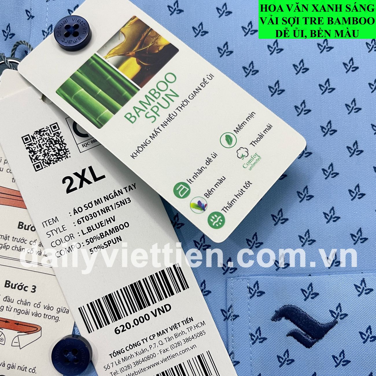 Sơ mi Việt Tiến lai ngang số 1817 – Việt Tiến | Miễn phí giao hàng toàn ...