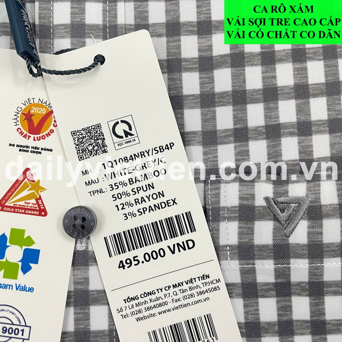 Sơ mi Việt Tiến số 1680 – Việt Tiến | Miễn phí giao hàng toàn quốc ...