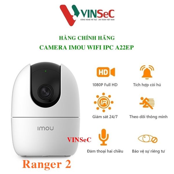 Camera Imou wifi A22EP 2M xoay 360 đàm thoại 2 chiều - Hàng Chính Hãng ...