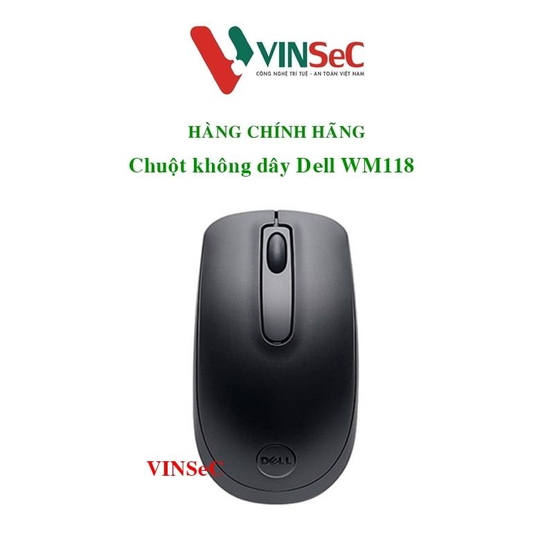Chuột không dây Dell WM118 - Hàng Chính Hãng - Tem FPT phân phối – CÔNG TY TNHH VINSEC