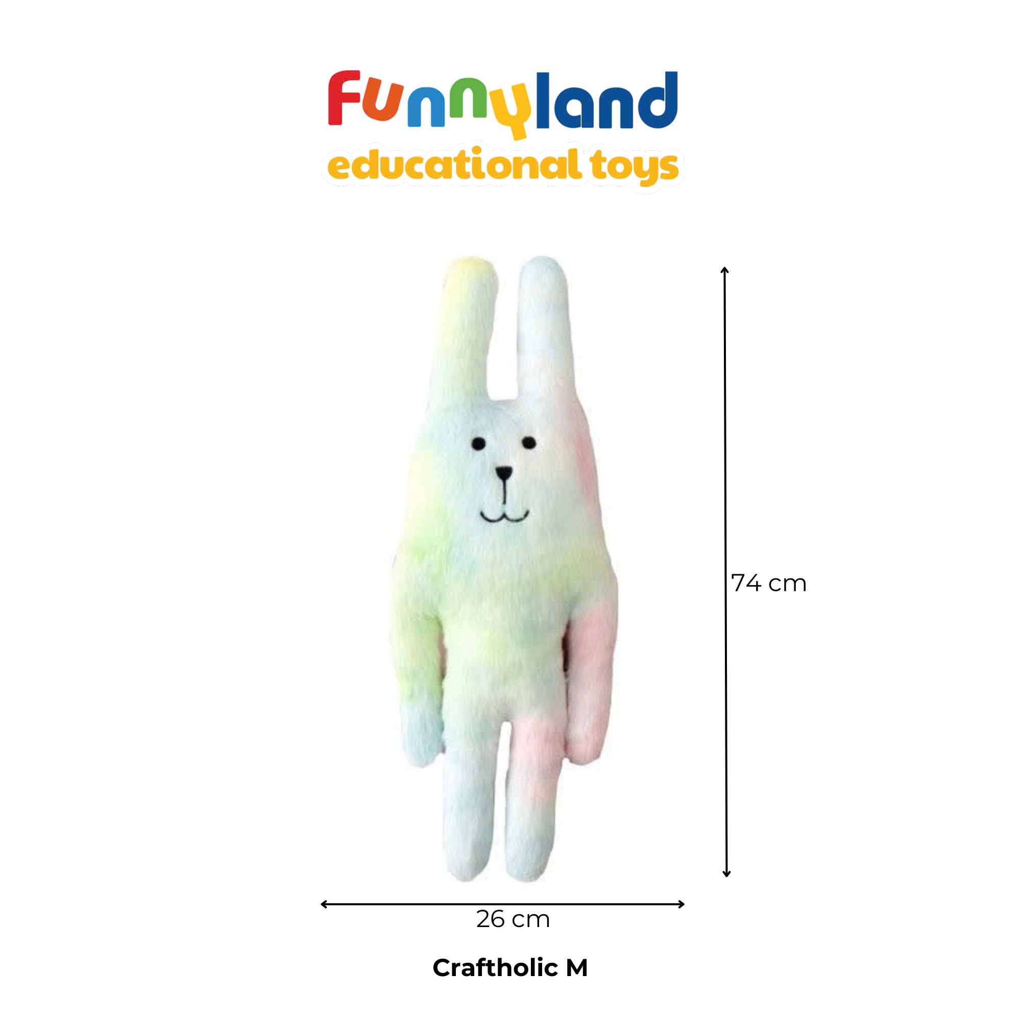 Gấu bông Nhật Bản Craftholic - Bé thỏ RAB (Marble)– Funnyland