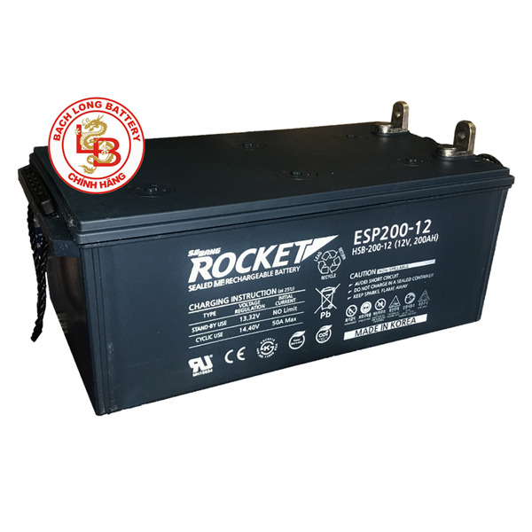 Ắc Quy ROCKET ESP200-12 (12V-200AH), Ắc Quy Năng Lượng Mặt Trời ROCKET ...