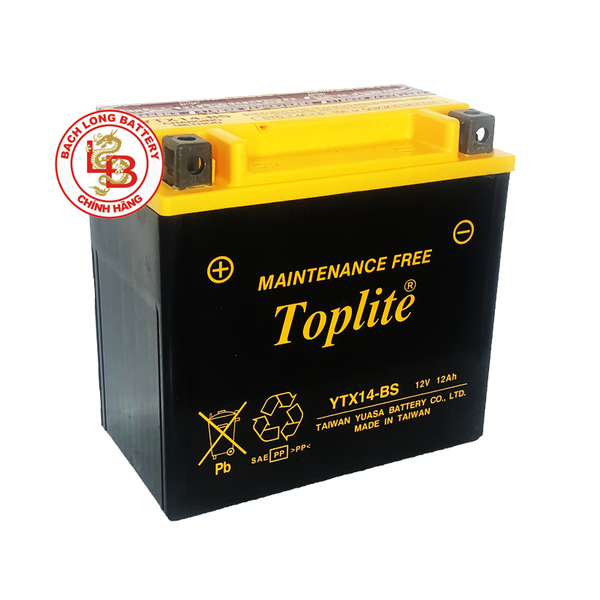 Ắc Quy TOPLITE YTX14-BS (12V-12.6AH) – BachLong Battery®