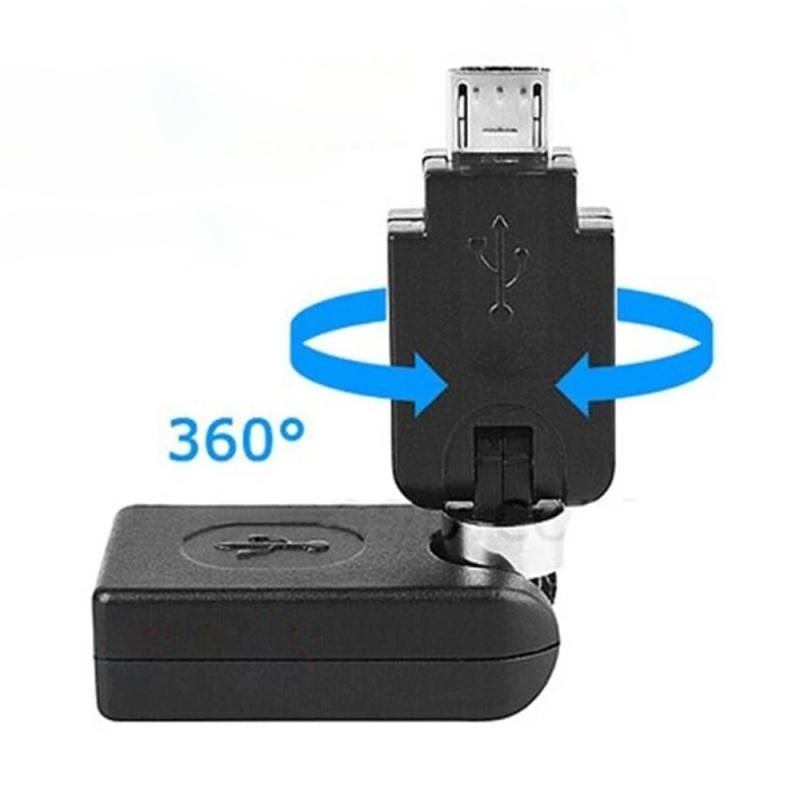 Bộ chuyển đổi xoay 360 độ USB 2.0 AM đến Mini USB 360 độ (Đen) – Promax ...