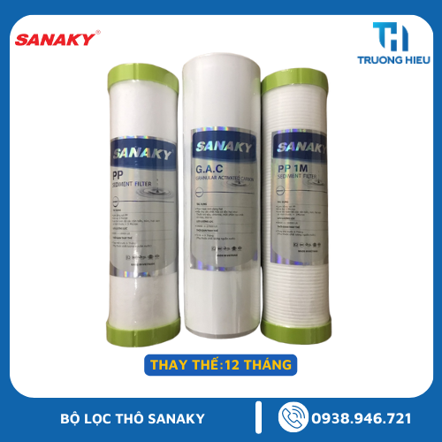 Bộ Lõi Lọc 123 Sanaky| Trường Hiếu Bình Dương – Máy lọc nước Trường Hiếu